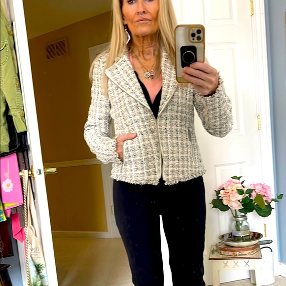 CHARLIE B | Jackets & Coats | Nwt New Off White With Tans And Navy ...